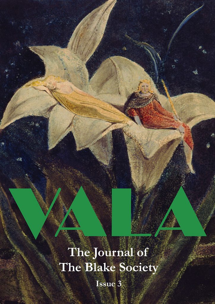 William Blake Journal | VALA | The Blake Society